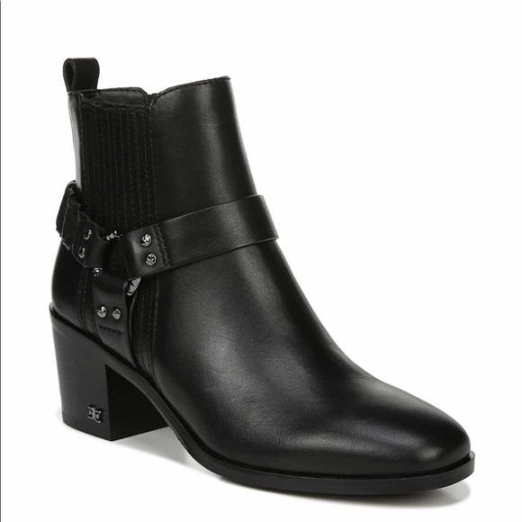 Sam Edelman | Shoes | Sam Edelman Black Leather Ankle Boots Sxy | Poshmark